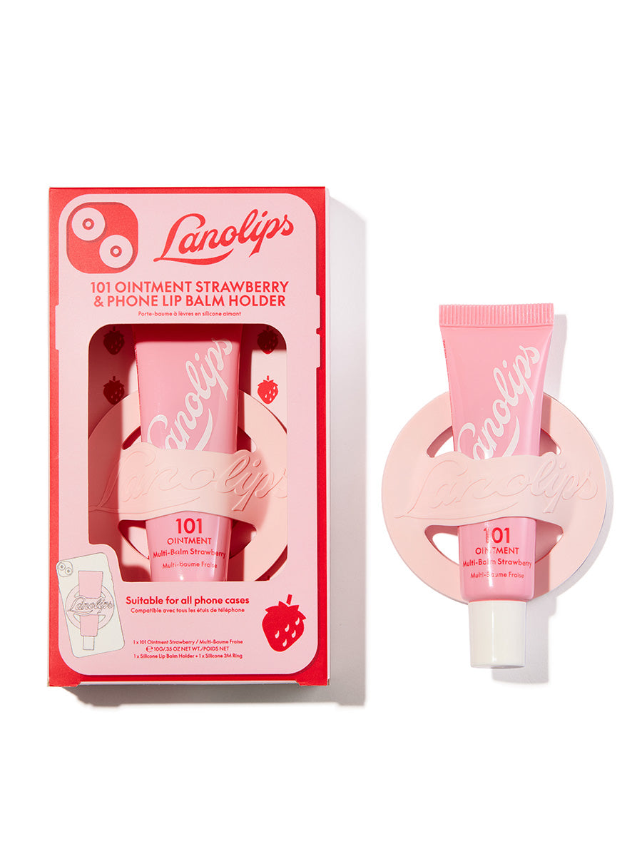 101 Ointment Strawberry + Phone Lip Balm Holder | Lanolips USA