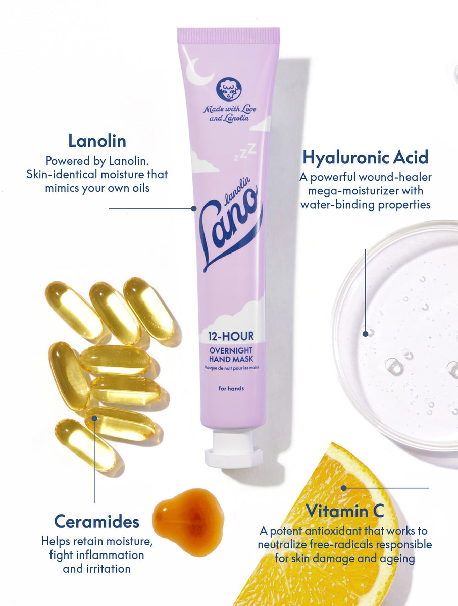 Lanolin Hand Mask | 12 Hour Overnight Hand Mask | Lanolips US ...
