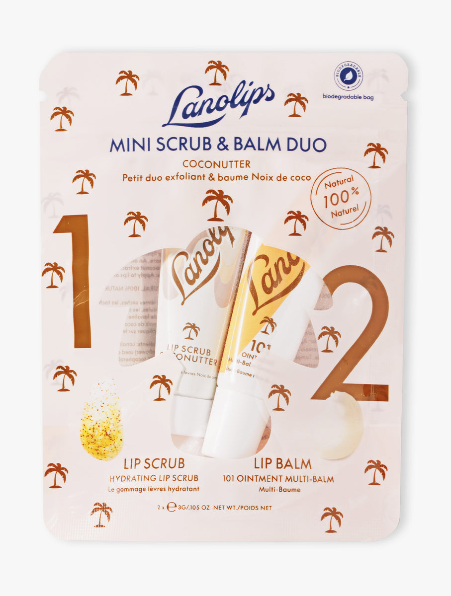 Coconutter Mini Lip Scrub and Balm Duo | Lanolips USA – Lanolips USA Store